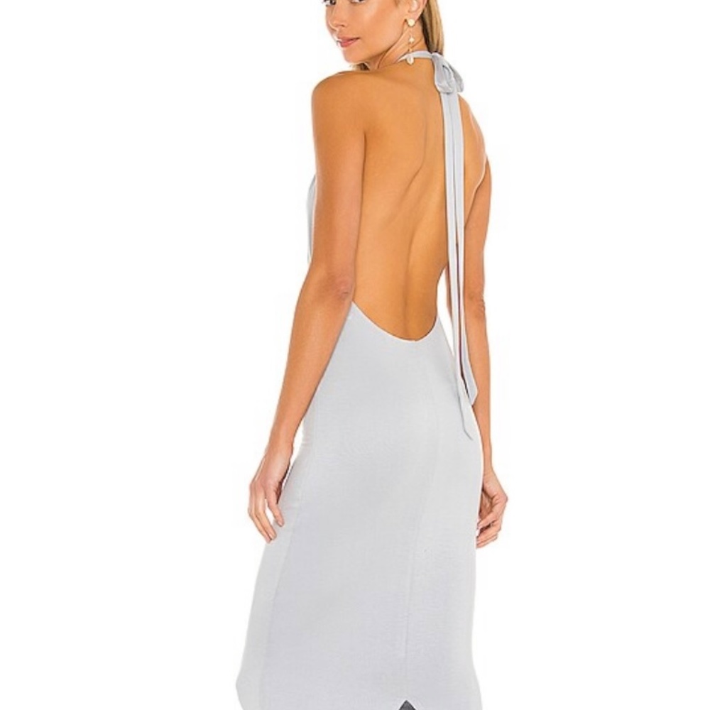 Michael Costello X Revolve Light Blue Maxi Dress - Xs - Gem